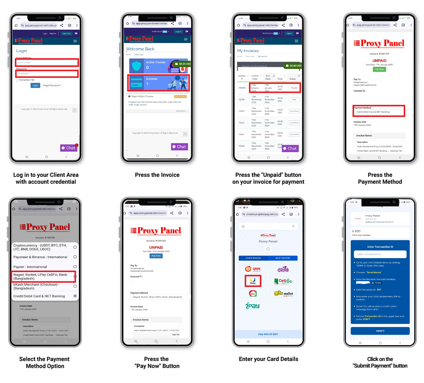 Payment Method We Accept | Survey VPS